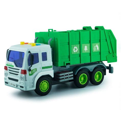 41 Off 2021 Friction Powered Garbage Truck Toy With Lights And