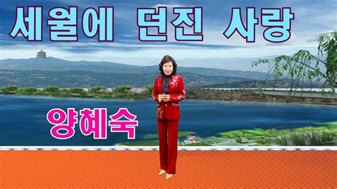 세월에 던진 사랑cover 가수 양혜숙 Live Song 원곡 박우철 Youtube