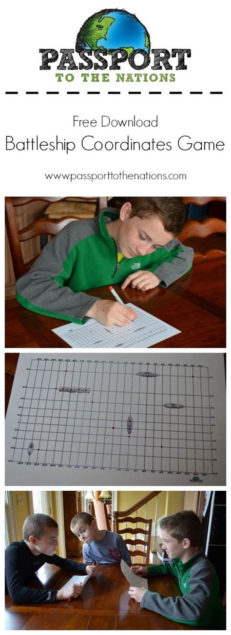 Download This Free Battleship Coordinates Game To Practice Reading Latitude And Longitudes