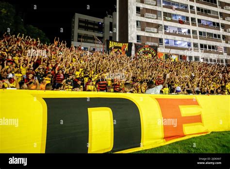 Pe Recife Brazilian B Nautico X Sport Supporters During A Match Between