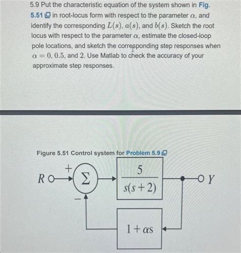 Solved 59 Put The Characteristic Equation Of The System