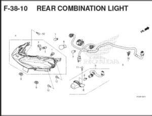 Lampu Belakang Comp Rear Comb Light Honda BeAT K1A