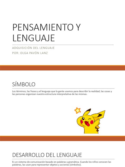 Desarrollo Del Lenguaje Pdf Aquisición De Idioma Palabra
