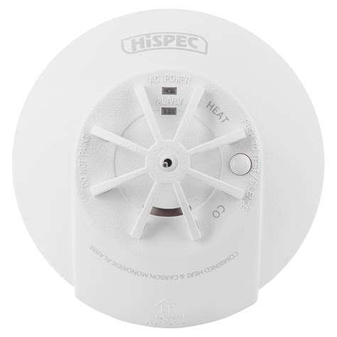 Hispec Rf10 Pro Mains Powered Heat And Co Detector With Lithium Battery