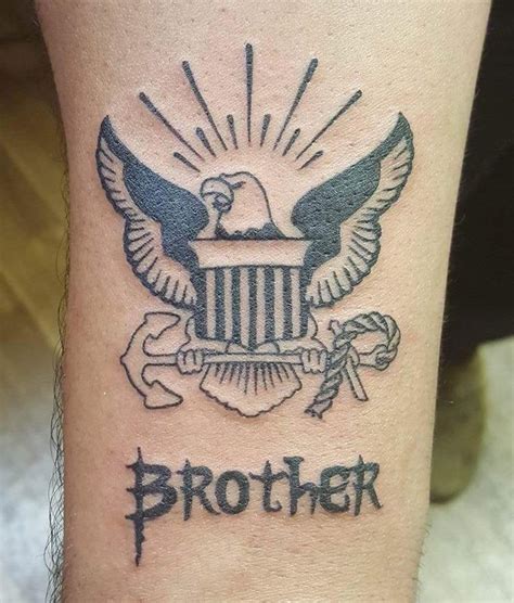 Navy Brother Tattoo By Stef Aka Keki Tattoonow