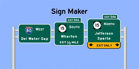 Github Brenstrosignmaker Highway Freeway And Expressway Sign Maker