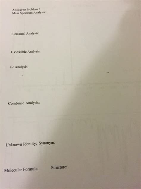 solved part ii each combined spectra problem on the