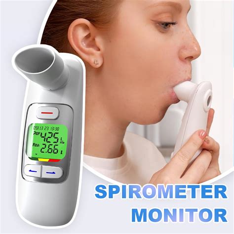 Peak Flow Meter Digital Home Spirometer With Bluetooth For Asthma Copd