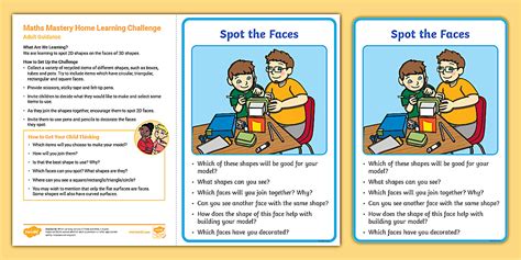 👉 Maths Building With 2d Shapes Home Learning Spot The Faces
