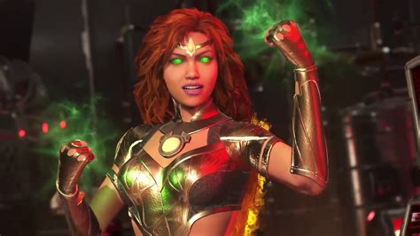 Injustice Starfire Gameplay Single Fights PS YouTube