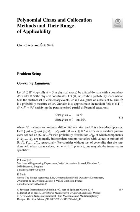 Pdf Polynomial Chaos And Collocation Methods And Their Range Of Applicability