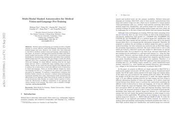 Multi Modal Masked Autoencoders For Medical Vision And Language Pre