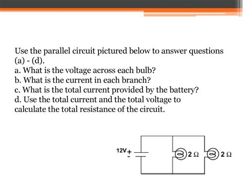 Parallel Circuits Ppt Download