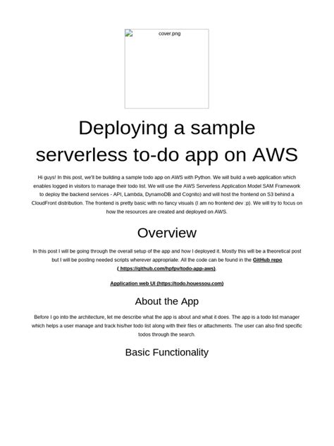 Serverless Project Doc Pdf