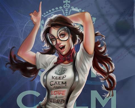 Anime Nerd Girl Wallpaper
