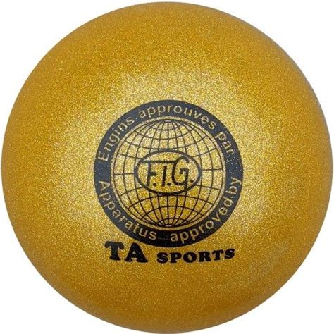 Топка за художествена гимнастика Maxima 15 16 Cm жълта Ozone Bg