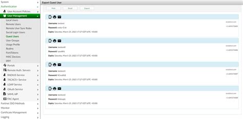 Technical Tip Import Guest Users Using A Csv File Fortinet Community