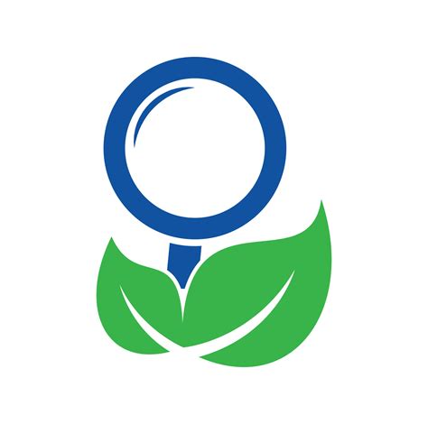 Nature Search Vector Logo Template Nature Finder Logo Designs Concept
