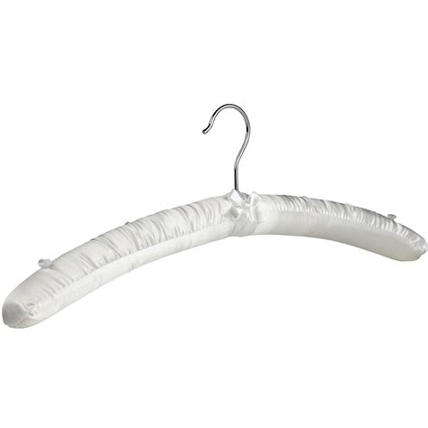 Satin Padded Coat Hangers Bridal Wedding Dress Gown Garment Clothes