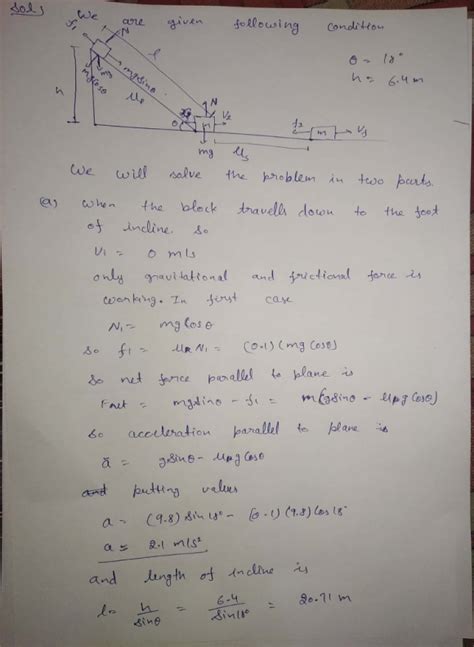 A Brick Of Mass M Is Initially At Rest At The Peak Of An Inclined Plane
