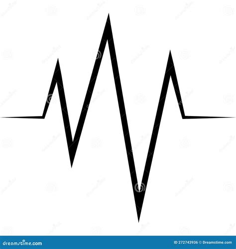 Electrocardiogram Wave Or Ecg Or Ekg With P Wave Stock Image