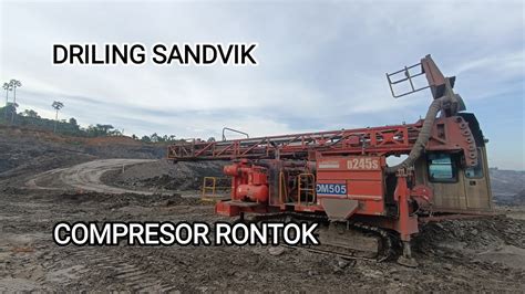 DRILLING SANDVIK D245S ENGINE SHUTDOWN... COMPRESOR PROBLEM - YouTube