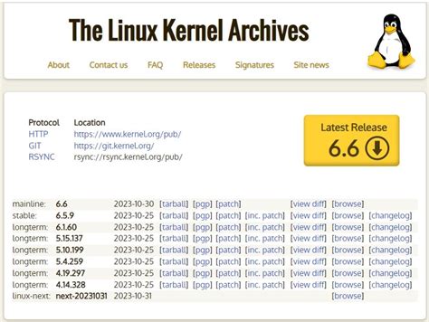 Linux Kernel 66 官网发布下载