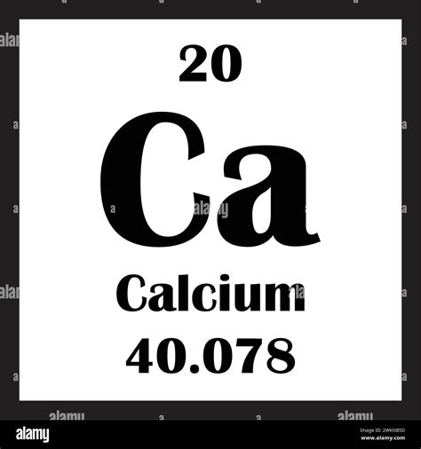 Calcium Chemical Element Icon Vector Illustration Design Stock Vector