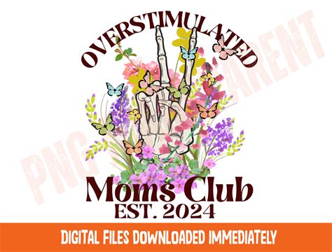 Overstimulated Moms Club Png Mom Sub Graphic By Deenaenon · Creative