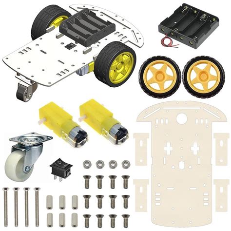 SunRobotics 2WD Robotics Chassis With Motors Wheels And Accessories V1
