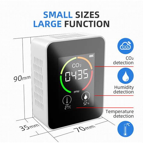 Desktop Co2 Monitor With Data Logger Logging Co2 Meter Indoor Air