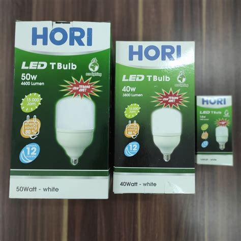 Jual LED T Bulb HORI Lampu Kapsul HORI 14 40 50 Watt Shopee Indonesia
