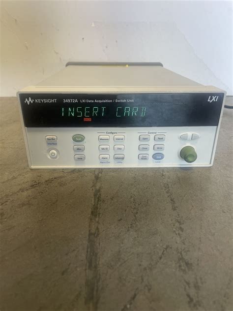 genuine keysight agilent 34972a data acquisition switch unit 3b ebay