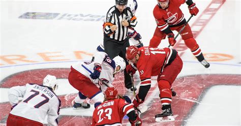Carolina Hurricanes Vs Columbus Blue Jackets Game Preview Statistics
