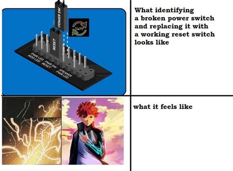 Replacing A Power Switch With A Reset Switch R Fatememe