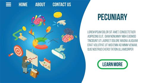 Pecuniary Concept Banner Isometric Style 8785393 Vector Art At Vecteezy