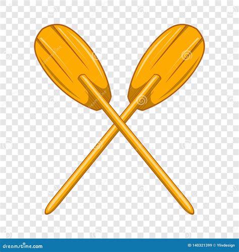 Paddles Icon Cartoon Style Vector Illustration