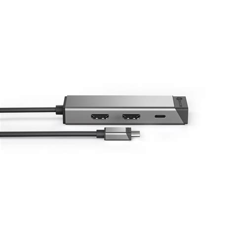 Alogic Ultra Usb C To Dual Hdmi Adapter With Power Delivery Jb Hi Fi