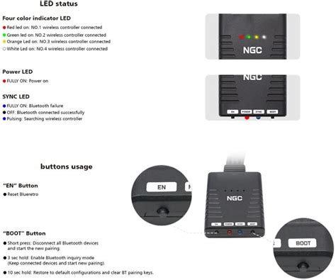 Xiop For Gc Controller Adapter Ngc Bluetooth Wireless Joystick