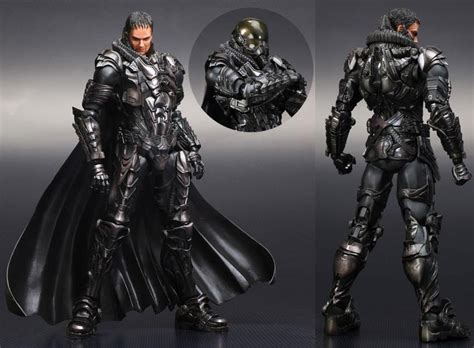 Square Enix Play Arts Kai Man Of Steel Superman And General Zod Figures