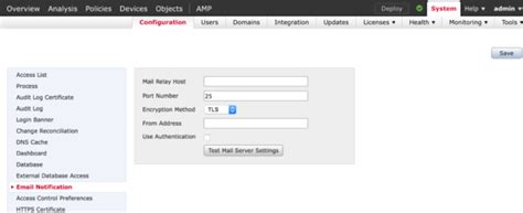 Cisco Firepower Management Center Alerting V6