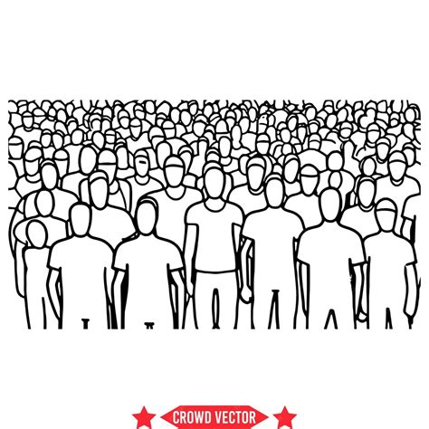 Premium Vector Urban Dynamics Vector Crowd Silhouettes Illustrating City Life