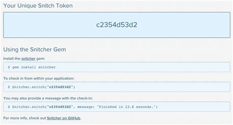 Nicer Snitch Setup With Autocomplete Dead Man S Snitch A Dead Simple Cron Job Monitoring Service