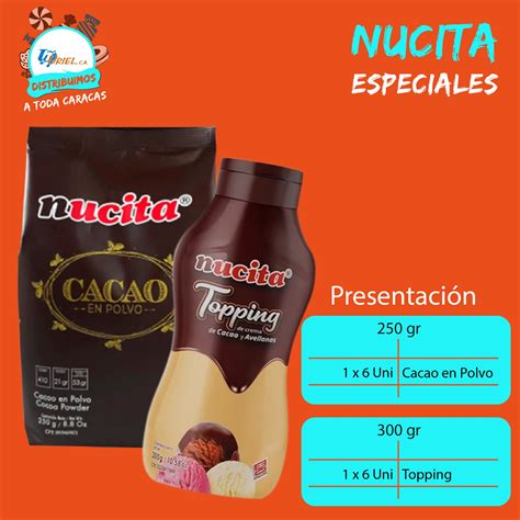 Nucita Topping Y Cacao Distribuidora Uriel Ca