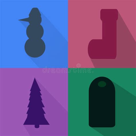 Vector Design Elements In Flat Style Stock Vector Illustration Of