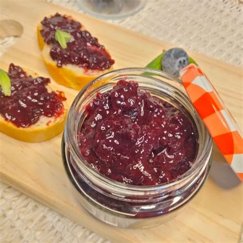 Mermelada de arándanos sin azúcar para Robot de cocina Newlux