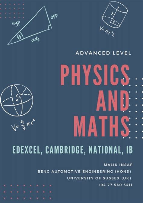 Physics And Maths Classes Al Ol Local And Uk Physics Al Science