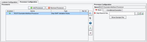 Configuration Options For SNIP Validation Skip Processor PilotFish