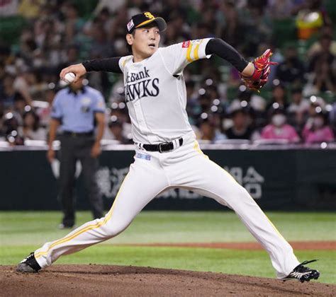 6回1死、西武・蛭間を二ゴロに仕留める石川（撮影・栗木一考） 「いつも狙っている」無安打無得点の石川、会心の127球 福岡ソフトバンク