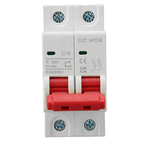 Disyuntor Pequeño 2p Dc 6000a Capacidad De Ruptura Protección Contra